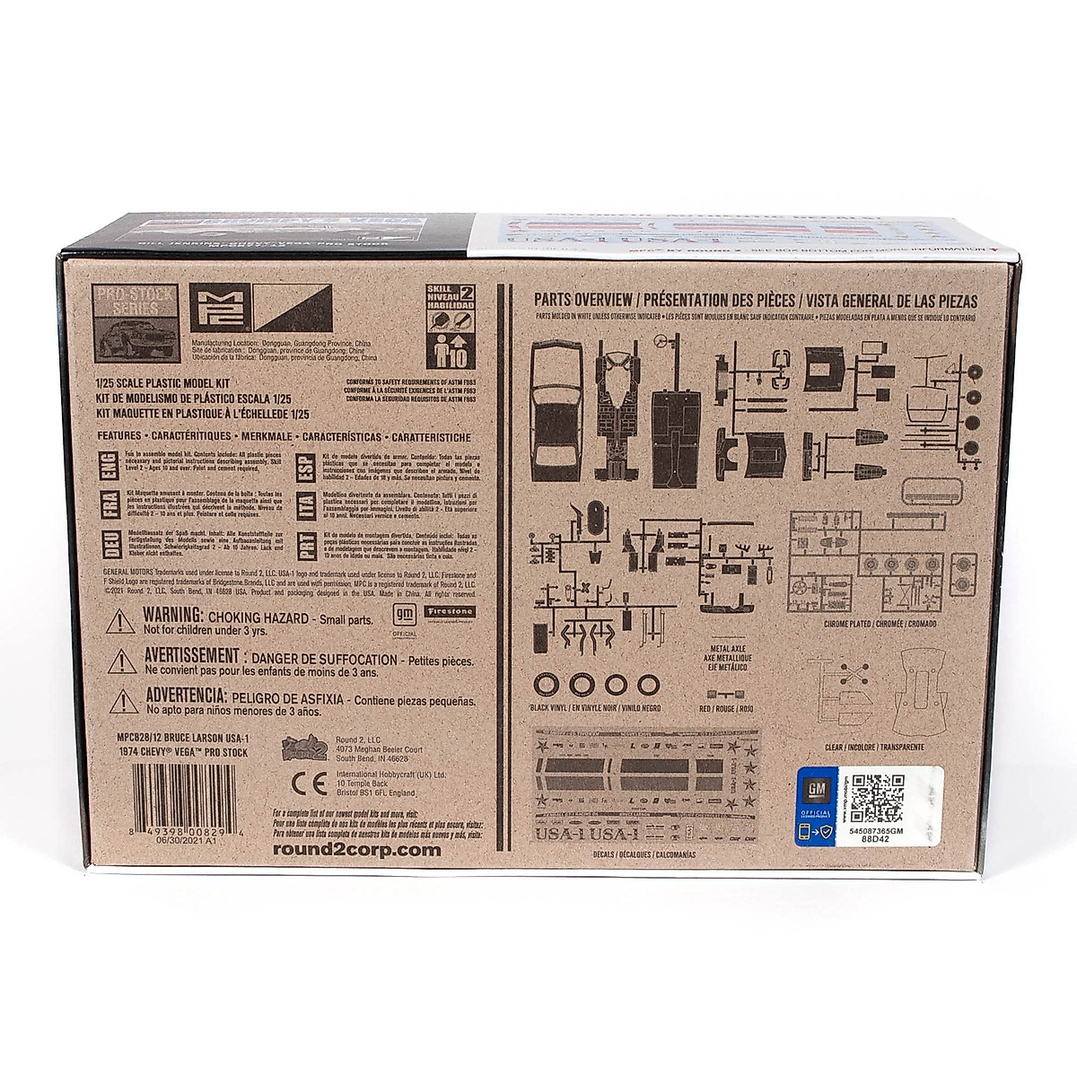 MPC Bruce Larson USA/1 Pro Stock Vega 1:25 Scale Model Kit