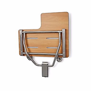 Seachrome 32" x 22.5” Teak Reversible Folding Transfer Tub/Shower Seat, ADA Compliant