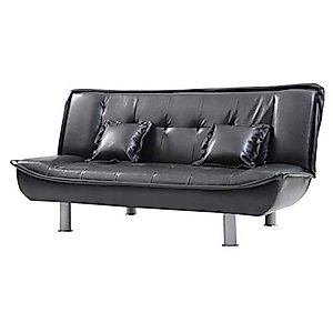 Glory Furniture Futon Sofa Bed, Black