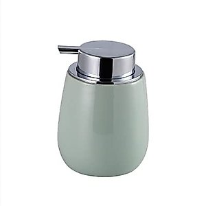 Soap Dispenser 350ML Ceramic Lotion Bottle Soap Dispenser Nordic Hand Sanitizer Bottle Press Type Bottle Lotion Bottle Press Bottle Bathroom Soap Dispenser for Kitchen & Bathroom (Color : Bright gree