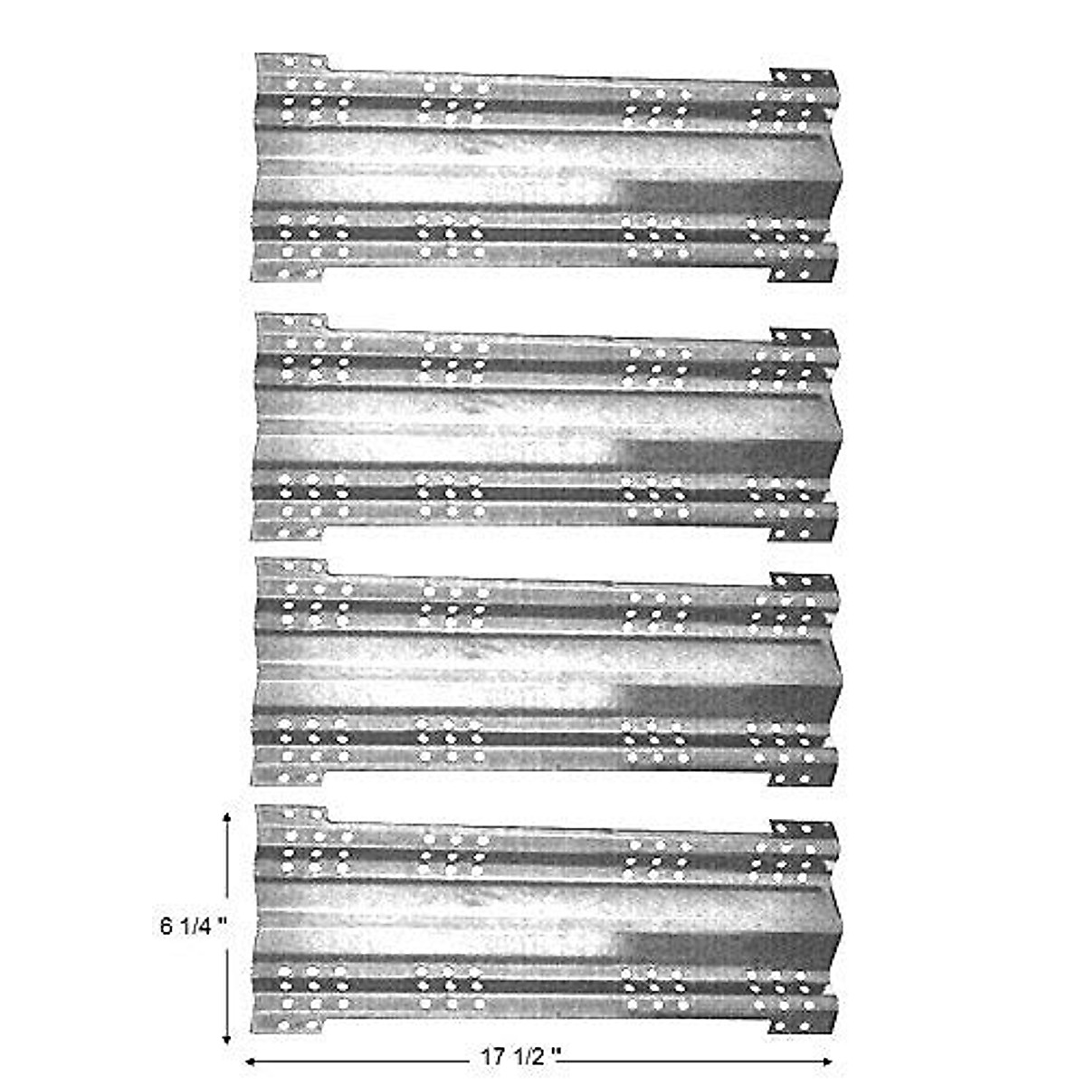 Brinkmann 810-8530-S, 810-8532-F, 810-8530-F, 810-7450-S, 810-7451-F, 810-8500-F, 810-8532-F, 810-8532-5 (4-Pack) Stainless Steel Heat Shield
