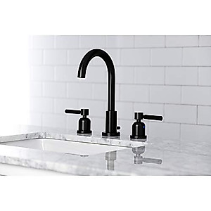 Kingston Brass FSC8920DL Concord Widespread Bathroom Faucet, Matte Black