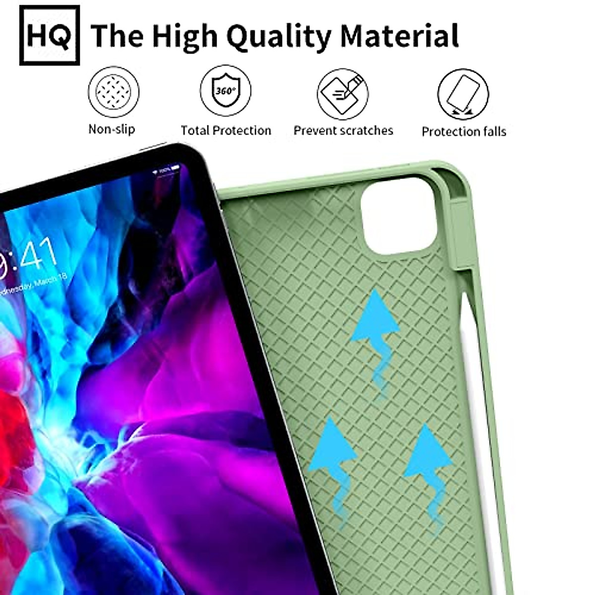 Aoub Crystal Case for iPad Pro 11 inch 4th/3rd Generation 2022/2021 - Beige