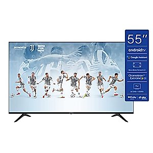 Skyworth 55 Inch S6G Plus Premium 4K Smart Android 10.0 TV, HDR10, Dolby Audio, Smart with Voice Control, Google Assistant, Chromecast, Android TV