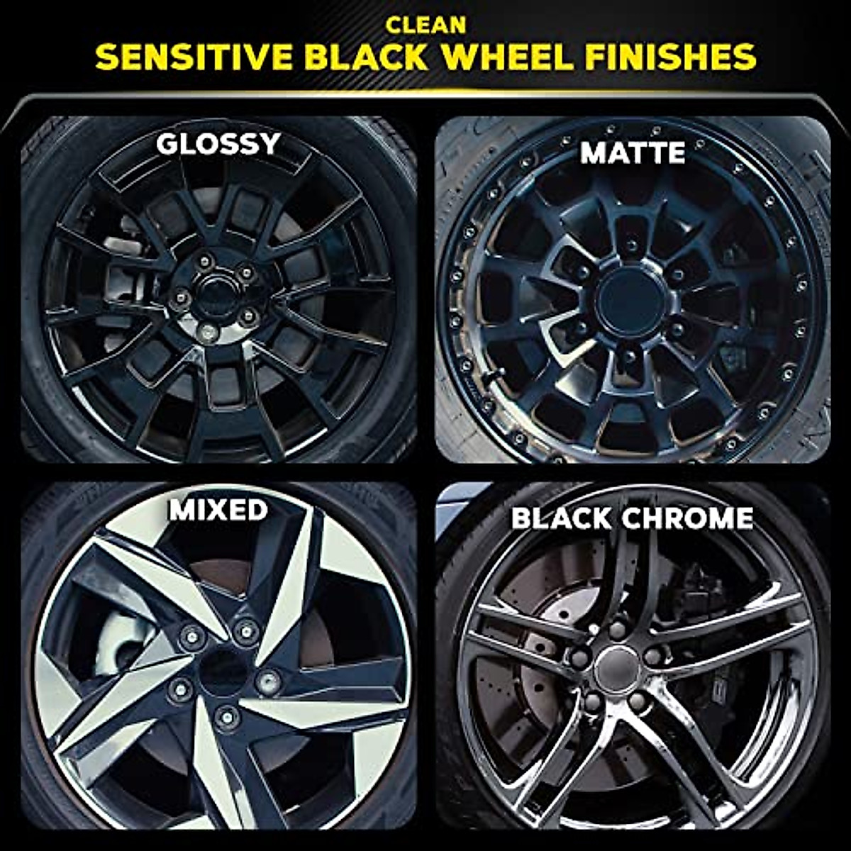 Meguiar's Hot Rims Black Wheel Cleaner - Powerful Formula to Easily Remove Stubborn Brake Dust & Tough Grime - 24 Oz