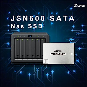 LEVEN JSN600 NAS 2.5” SATA SSD 1TB, Compatible with NAS Devices & NUC & Laptop & Desktop 24/7 Use, Approve for Asustor AS66/67 Use