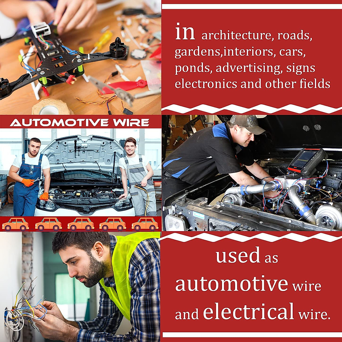 THLY 150FT 16 Gauge Wire, Automotive Wire 16 AWG Wire Electrical Wire 12V/24V Low Voltage Wire 2 Conductor Red and Black Wire for LED Light Bulbs Lamp Marine Car Speaker Wires