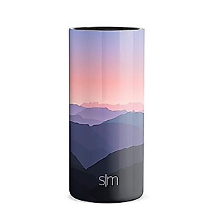 Simple Modern Skinny Can Cooler | Slim Insulated Stainless Steel Drink Sleeve Holder | Insulate Hard Seltzer, Soda, Beer, Energy Drinks | Gift for Women Her | Ranger Collection | Slim 12oz | Alpenglow