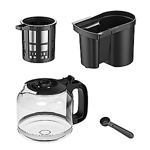 Gourmia Digital Coffee Machine 12-Cup Large coffee maker integrated Coffee Grinder & glass coffee pot with reusable stainless steel mesh coffee filter 4-Hour Keep-Warm and Freshness Indicator GCM3180