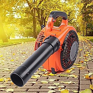 25.4CC 2-Stroke Gas Powered Leaf Blower Handheld Portable Hair Dryer Snow Removal Road Maintenance Greening Cleaning Cycle Grass Cleanup 7500r/min USA