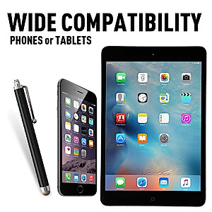 XMONKEY Stylus Pen, 20 Packs Stylus with Mesh Fiber Tip and Aluminum Body for Touch Screen, Compatible with iPad, iPhone, Smart Phone and Tablet with Capacitive Touch Screen