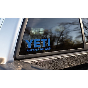 YETI Built for The Wild Window Decal Blue