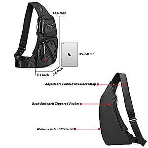 NICGID Sling Bag Chest Shoulder Backpack Crossbody Bags for Men Women