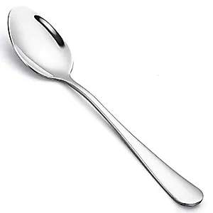 Teaspoons set of 12, 6.7 Inches Spoons Silverware Premium Food Grade Stainless Steel, Silver Briout