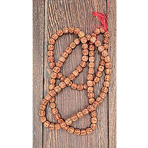Rudraksha Mala Beads Necklace With 108 Prayer Beads for Japa, Meditation, And To Increase Calmness