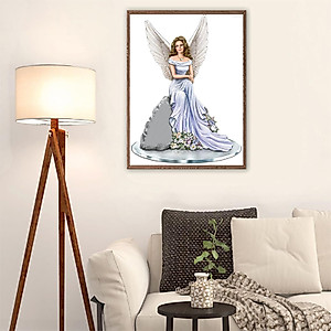 IPISSOI DIY 5D Angel Girl Diamond Painting Kits for Adults Full Round Drill Lady Diamond Art Painting Gem Art Craft for Home Wall Decor Gift 12 x 16 Inch
