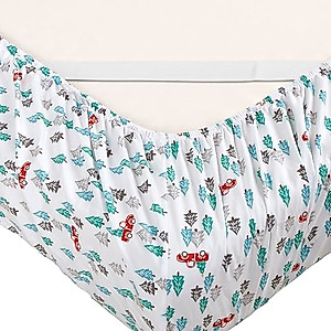 Elegant Comfort Luxury Soft Bed Sheets Holiday Pattern 1500 Premium Hotel Quality Microfiber - Softness Wrinkle and Fade Resistant (4-Piece) Bedding Set, Twin XL, Pickup Tree