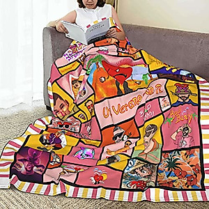 Blankets 50x40 Inch Flannel Throw Blanket Supercomfortable Soft Blanket Home Decoration