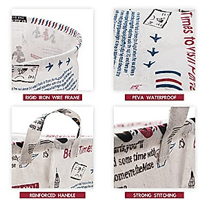 MHPARKT 117L Large Laundry Basket ,Extra-Large Capacity Laundry Hamper,Collapsible Clothes Hamper,Multipurpose Tall Baskets For Toys,Clothes.... (City)