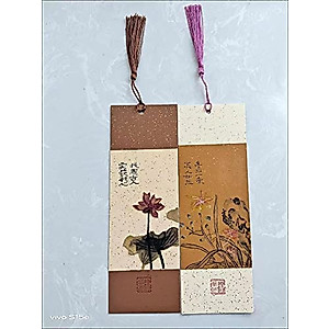 SQ091 Hmayart DIY Blank Bookmarks Semi-Sized Paper with Roe Gold Effect for Painting and Calligraphy 20 Sheets