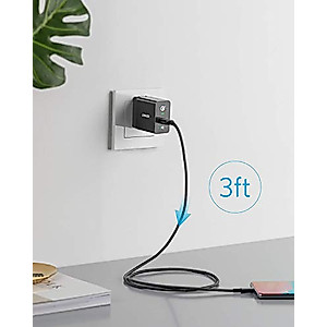 Quick Charge 3.0, Anker 18W Wall Charger (Quick Charge 2.0 Compatible) Powerport+ 1 for Wireless Charger, Galaxy S10e/S10/S9, Note 9/8, LG G7, iPhone and More (USB-A to USB-C Cable Included)