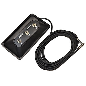 HQRP 3-Button Guitar Amp On/Off Footswitch with 1/4-Inch Jack