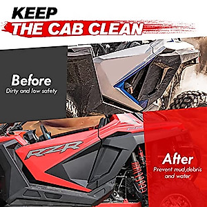 A & UTV PRO Lower Door Panel with Insert Kit for 2020 2021 2022 2023 Polaris RZR PRO XP, 2022 2023 RZR PRO R, Turbo R Accessories, Door Valance Trim,Closeoff Inserts,Replace OEM # 2883765, Mud Guard