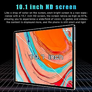 Luqeeg 10.1 Inch FHD Tablet, Dual Speakers 4G LTE Tablet 8800mAh MT6755 Deca Core for Work (US Plug)