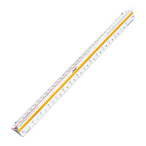 Mr. Pen Architectural Triangular Ruler Set with 12 Inch Triangular Scale, 11 Inch 30/60 and 8 Inch 45/90 Triangles