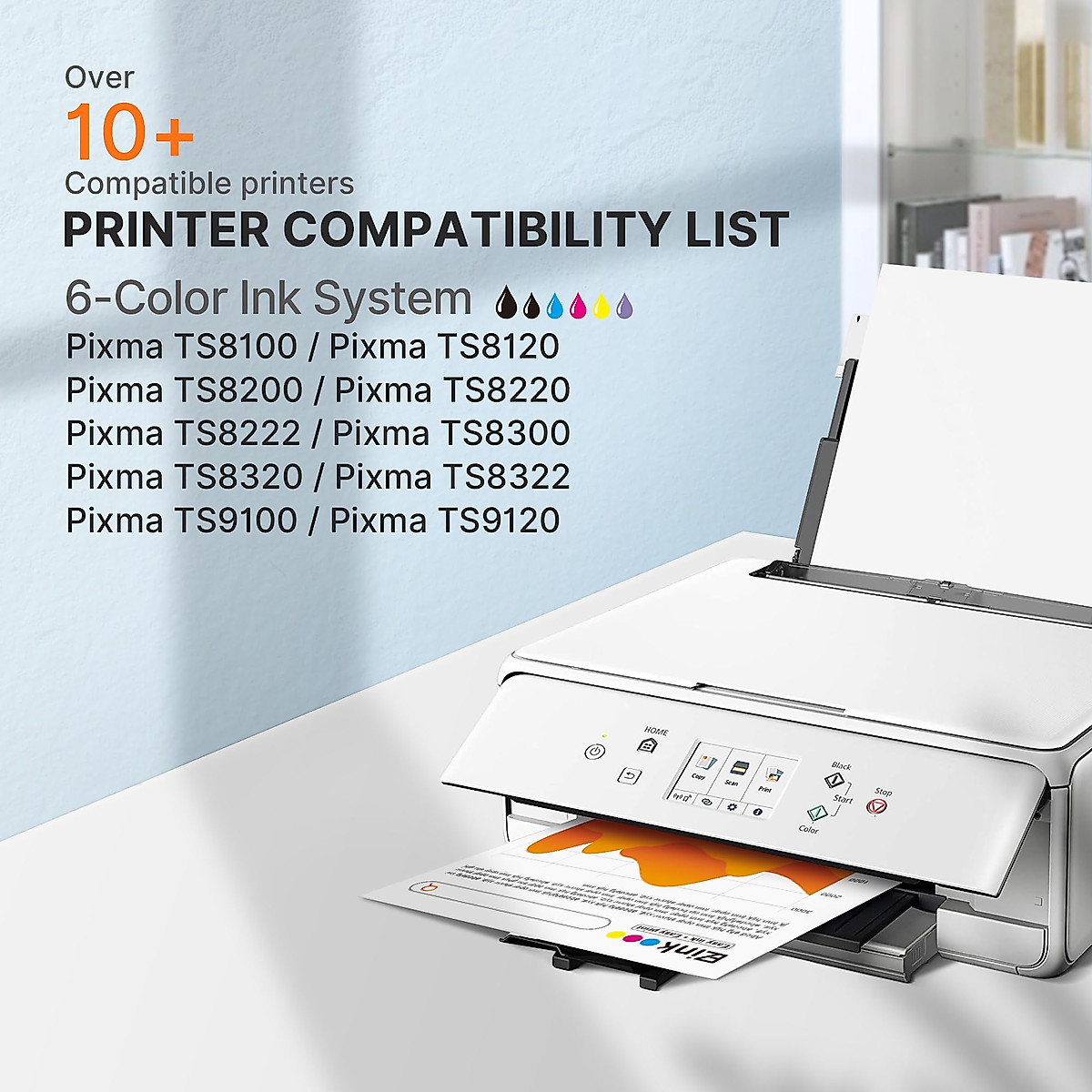 E-Z Ink (TM) Compatible Ink Cartridge Replacement for Canon CLI-281XXL CLI 281 XXL to use with PIXMA TS8320 TS8220 TS8120 TS9120（Photo Blue，3 Pack）