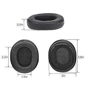 Replacement EarPads for Skull.Candy Crusher Wireless HESH 3 Headphones, Ancable Professional Protein Leather Headphones Earpad Compatible with Hesh 3 Wireless Earbuds