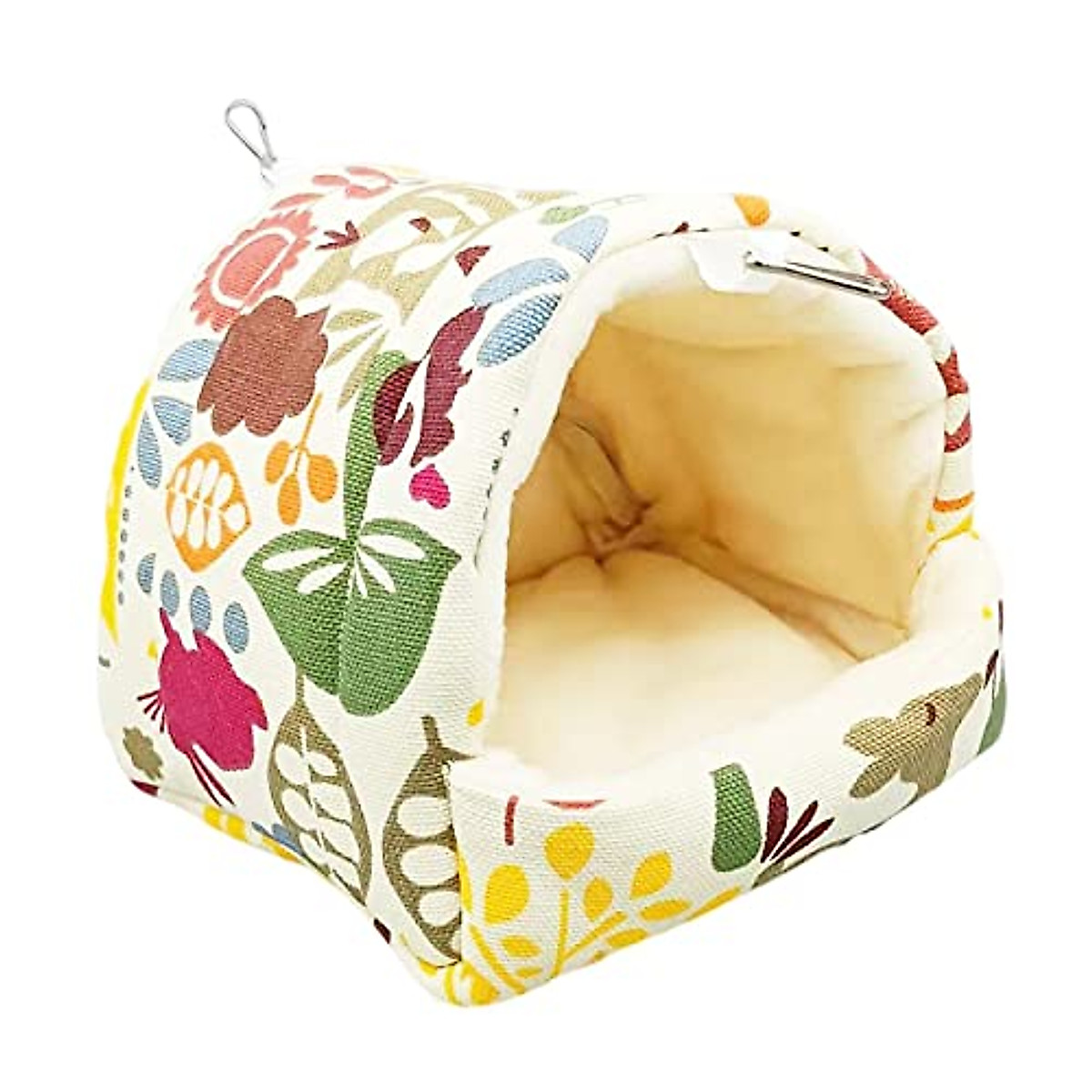 Gazechimp Warm Bird Nest Soft Hut Hammock Hanging Cave Durable Parrots Hut Bed Pet Supply Birds Cage Toy, 19cmx19cmx20cm