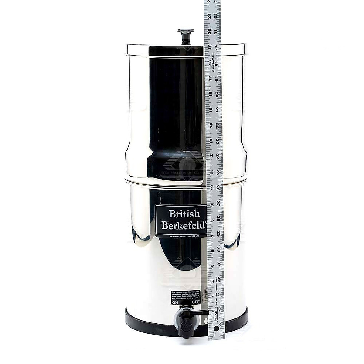 British Berkefeld® Gravity Water Filter with four 7" Super Sterasyl™ Ceramic Water Filter Elements