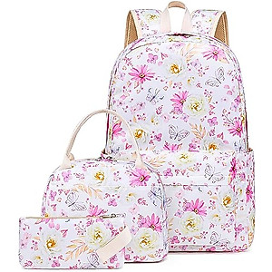 CAMTOP School Backpack for Girls Boys Teens Bookbag Set Tie Dye Kids Backpack 3 In 1,School Bags with Lunch Box Pencil Case
