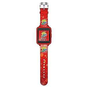 Accutime Kids Ryan's World Red Educational, Touchscreen Smart Watch Toy for Boys, Girls, Toddlers - Selfie Cam, Learning Games, Alarm, Calculator, Pedometer and More, 7Model: RYW4005AZ
