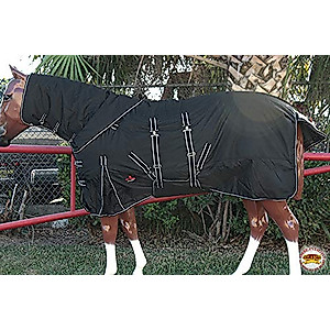 HILASON Medium 1200D Winter Waterproof Horse Neck and Body Blanket -72 Inches | Horse Blanket | Horse Blankets for Winter Waterproof | Horse Turnout Blanket | Horse Turnout