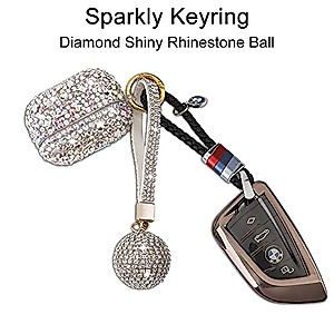 Luxurious Rhinestone AirPods Pro Case, Protective Bling Diamonds AirPod Charging Protective Case Cover for Apple I10/I12 TWS (Art Silver Pro)