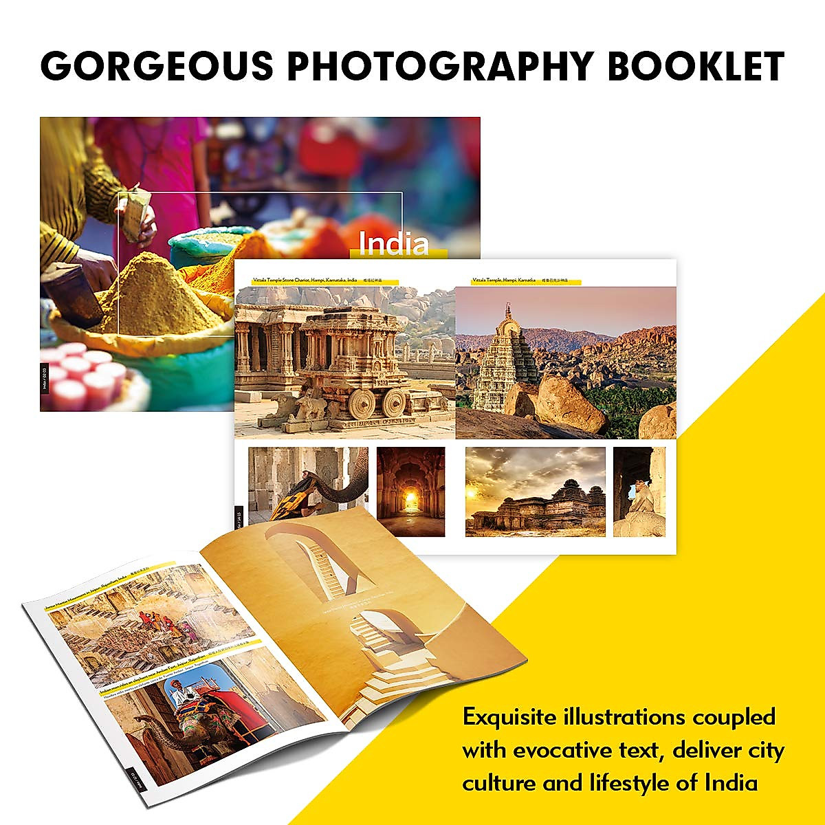 CubicFun National Geographic 3D Puzzle for Adults Kids Taj Mahal India Architecture 3D Jigsaw Building Model Kit with Booklet Gifts for Woman Men, 87 Pieces