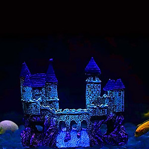 BCSIUHD Aquarium Ornament - Resin Castle Decorations, Fish Tank Supplies Accessories, Eco-Friendly Fish Tank Castle Aquarium Ornament,Mythical Magic Castles