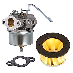 HIFROM Carburetor Carb with Gasket Replacement for Tecumseh 631918 HS40 4HP HS50 5HP Engine with Air Filter Replacement for 30727 30604