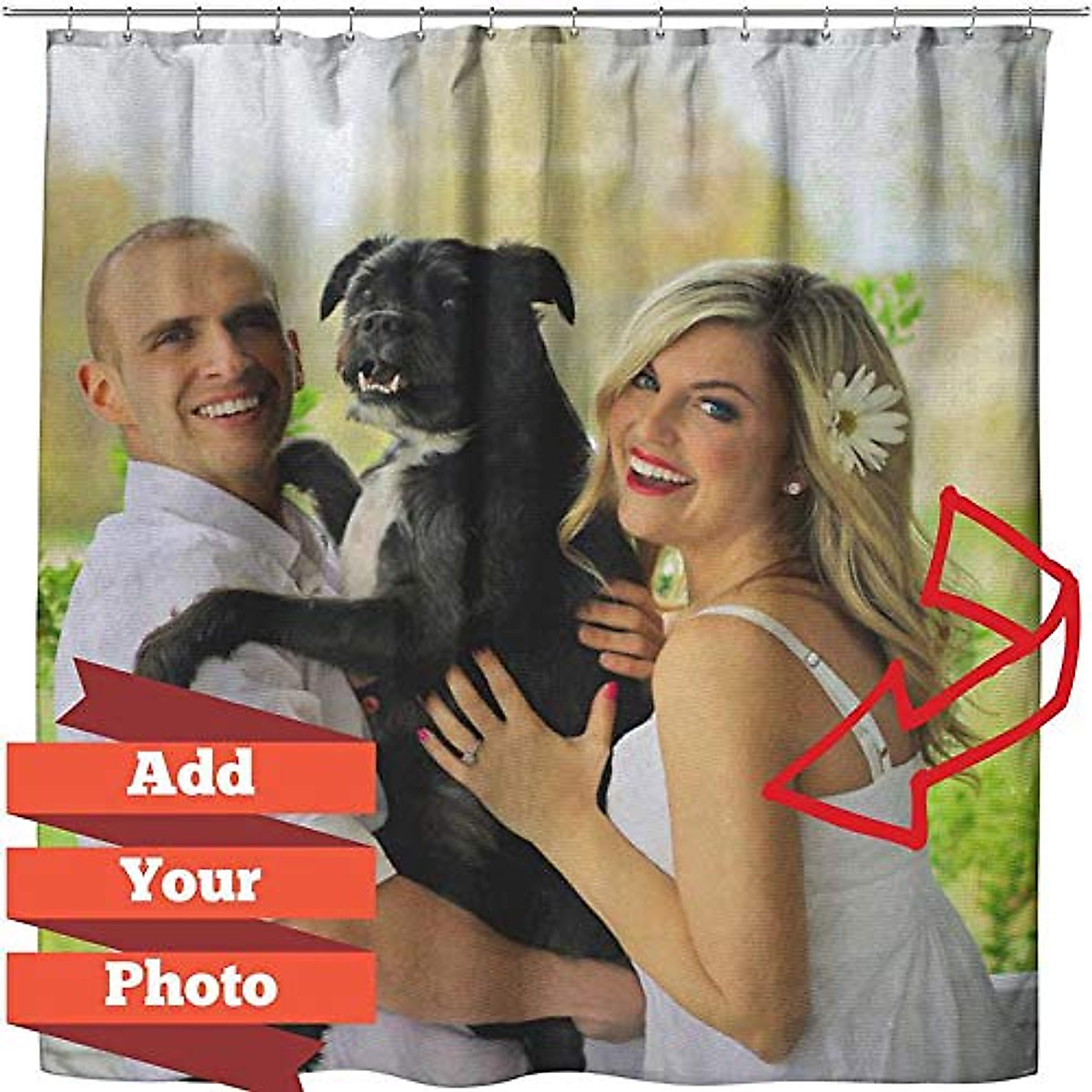 Samantha Custom Shower Curtain, Custom Curtain, Personalized Shower Curtain, Custom Image, Custom Backdrop, Custom Photograph (66 * 72 inch)