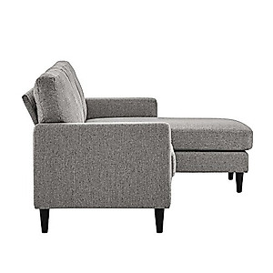 Dorel Living Kaci Sectional Upholster, Gray