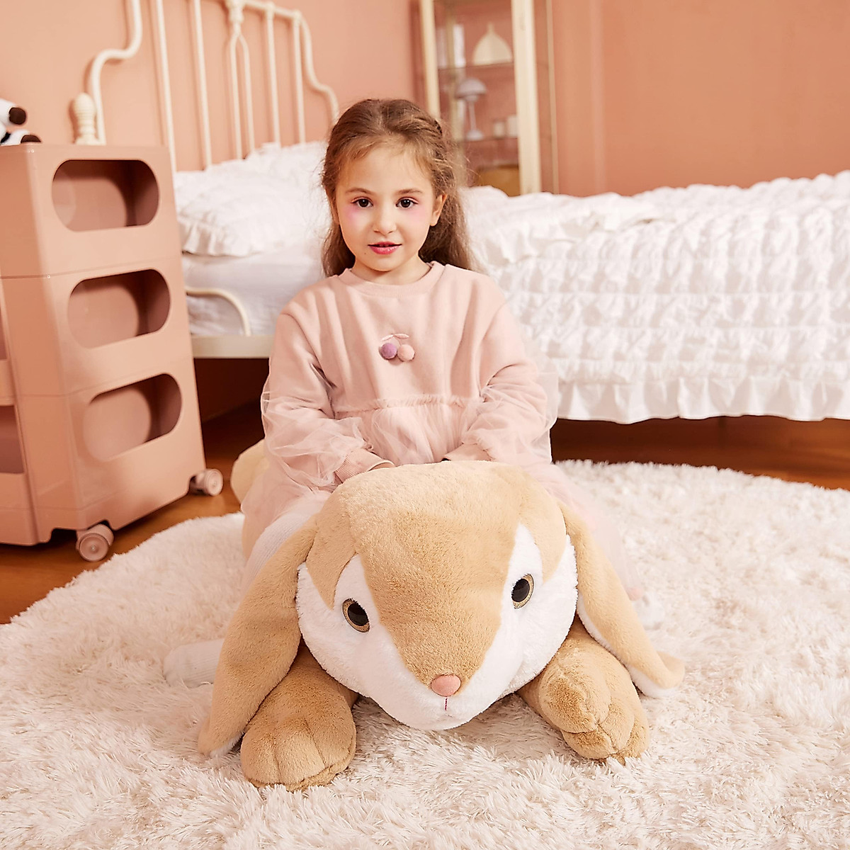 IKASA Giant Rabbit Stuffed Animal Plush Toy, 30" Large Bunny Plushy Toys for Kids Girls Boys