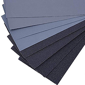 45PCS Sandpaper,Atosun Premium Wet Dry Waterproof Sand Paper, 120 to 5000 Assorted Grit Sanding Paper for Wood Furniture Finishing, Metal Sanding and Automotive Polishing, 9 x 3.6 Inches.(Atosun)