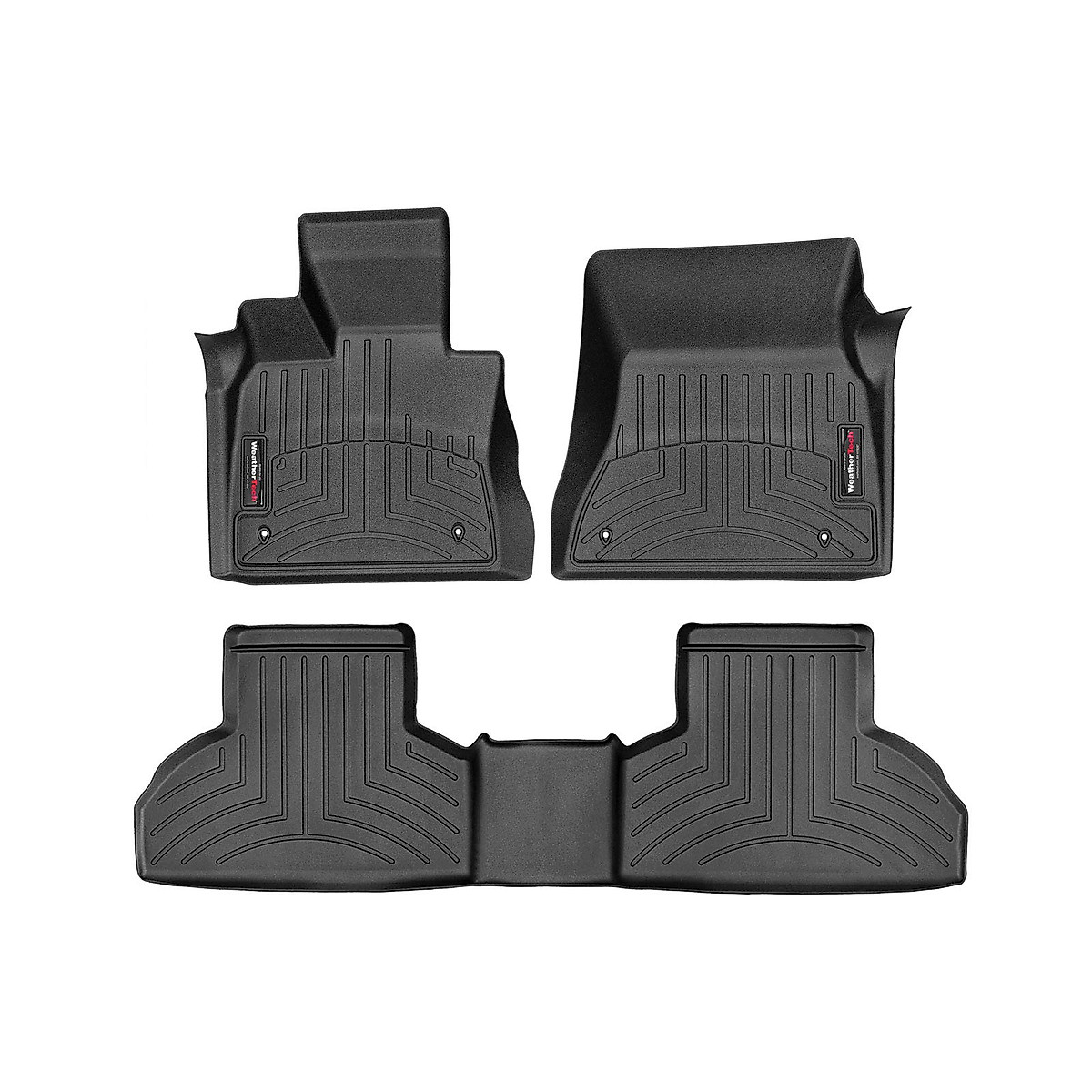 WeatherTech Custom Fit FloorLiners for BMW X5 50i, X5 M, X6 50i, X6 M, X6 35i, X5 35d - 1st & 2nd Row (4413351-445592), Black
