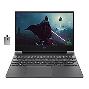 HP 2022 Victus 15.6" 144Hz Gaming Laptop, Intel 12th Core i5-12450H, 64GB RAM, 2TB PCIe SSD, NVIDIA GeForce GTX 1650 Graphics 4GB, Backlit Keyboard, Windows 11 Pro, Mica Silver, 32GB USB Card