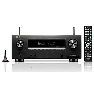 Denon AVR-X2800H 7.2-Channel 8K Network AV Receiver with W80-V3 in-Ear Earphones