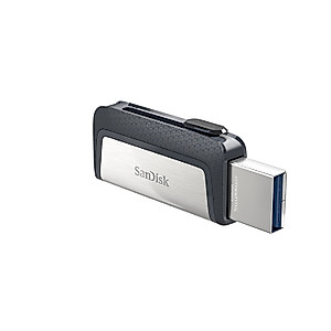 SanDisk Ultra 32GB Dual Drive USB Type-C (Five Pack) Works with Smartphones, Tablets, and Computers (SDDDC2-032G-G46) Bundle with (2) Everything But Stromboli Lanyard