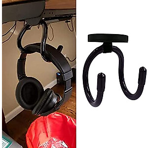 AUXPhome Magnetic Headset Holder up to 1 kg(2 lbs), Adjustable Headphone Holder Headphone Hanger Stand Headphone Hook for Computer/Gaming Headsets, Headphone - No Headsets