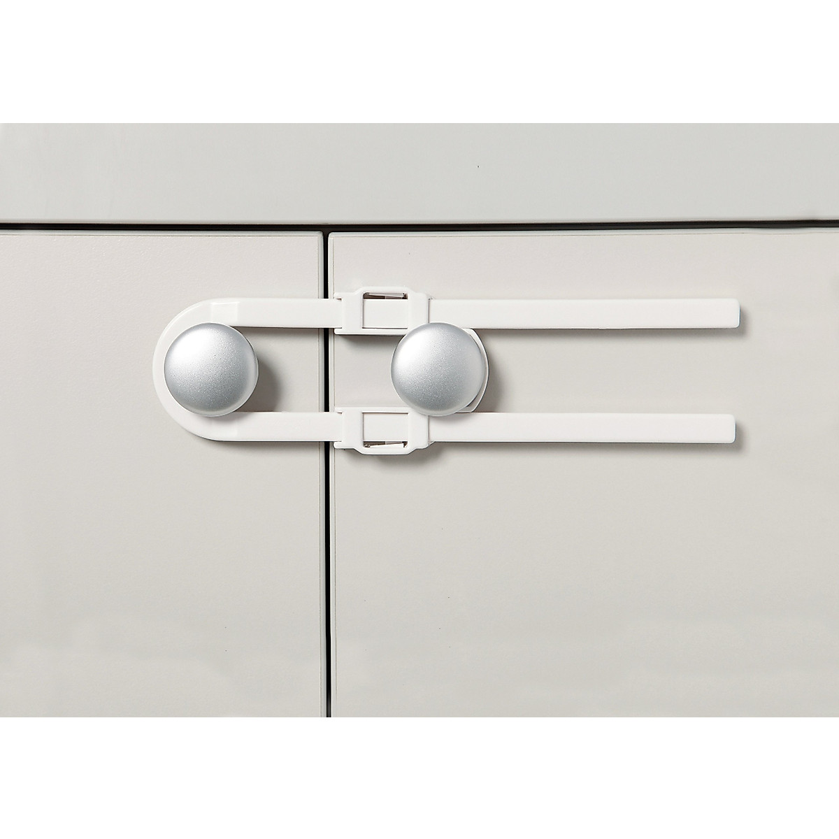 Dreambaby Cabinet Glide Lock Extra Long - Extra Long - Baby Safety Locks White (1 Pack)